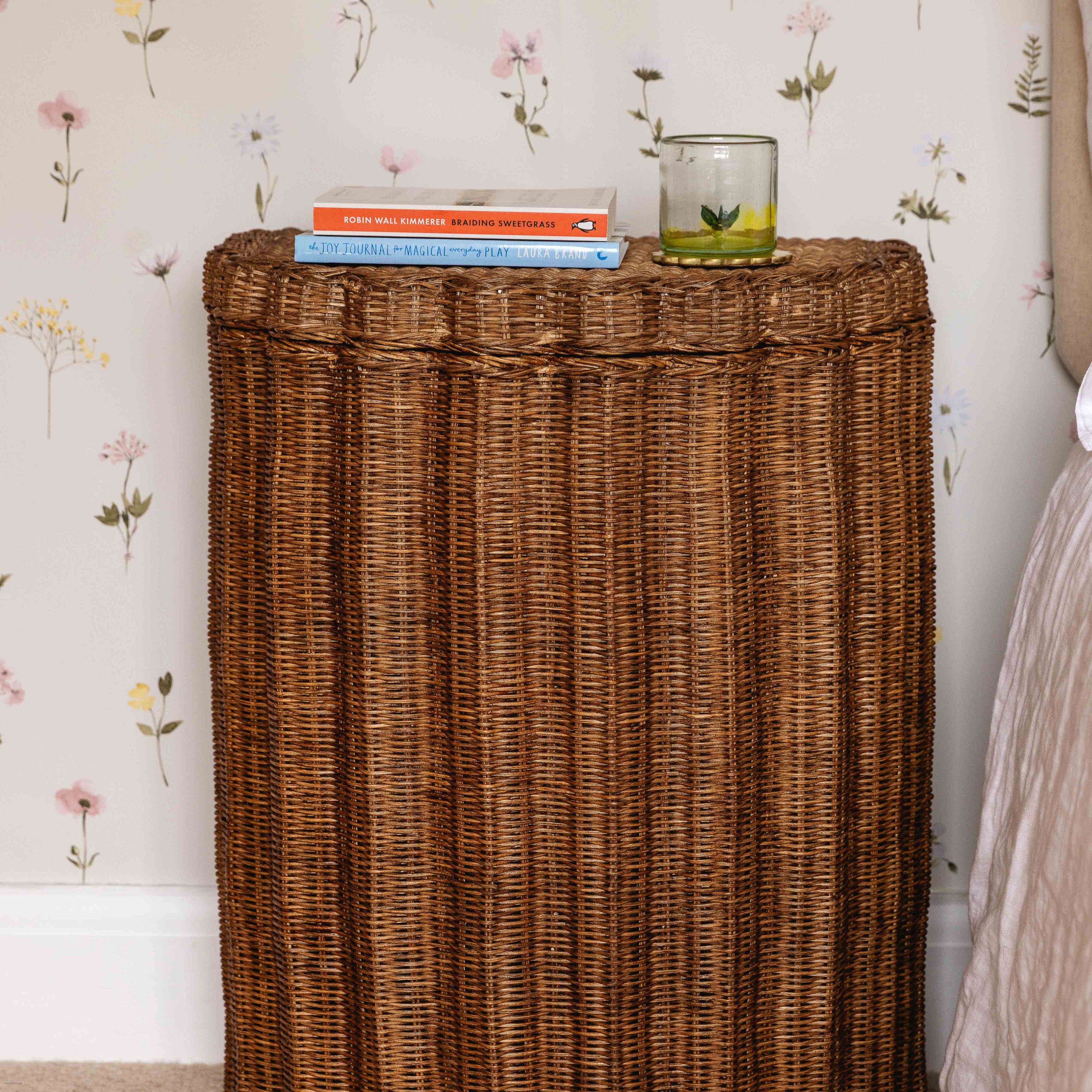 Shell Rattan Side Table | Rattan Wavy Laundry Basket | Hastshilp.co.uk ...
